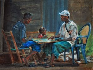 Paintings Depicting the Beauty of the People of Liberia – Susan's ...