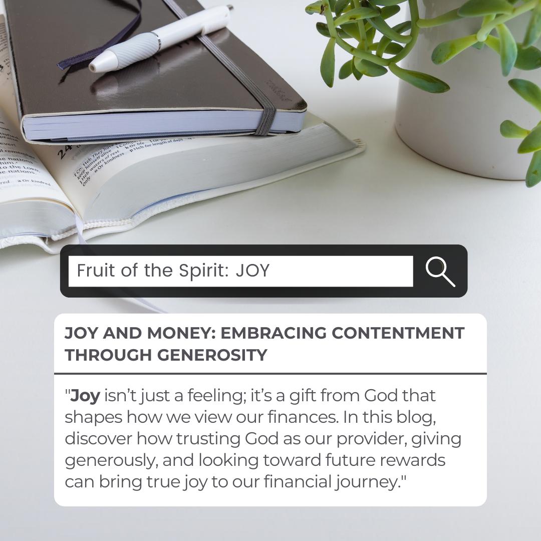 Joy and Money: Embracing Contentment Through Generosity – Susan's ...